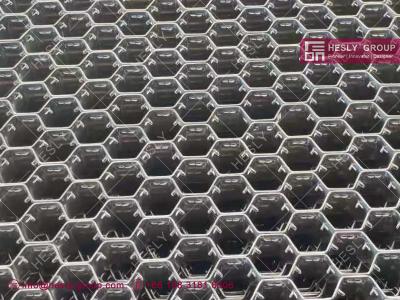 China AISI304 Stainless Steel Hexsteel with Lances 1 inch Depth 14 Gauge Refractory Hexmesh for sale
