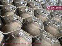China 310S Stainless Steel Refractory Hexsteel 1in Deep 2in Hex Hole 500x1000mm for sale