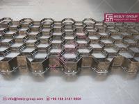 China Stainless Steel 304H Hexmesh 1.5x20mm Strips 50mm Hexagonal Hole Refractory Anchoring for sale