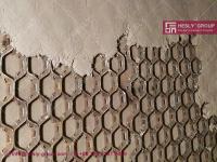 China AISI304H Hexmesh 10x2.0x50mm 1x1m Refractory Hex Steel Mesh for High Temperature Linings for sale