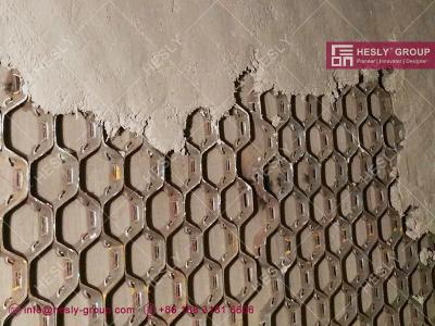 China AISI304H Hexmesh 10x2.0x50mm 1x1m Refractory Hex Steel Mesh for High Temperature Linings for sale