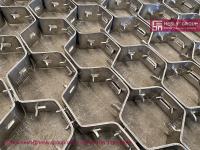 China SUS304 Hexmetal Refractory Lining 19x2.0mm Strips 2in Hole 3x10ft Hesly Brand China Exporter for sale