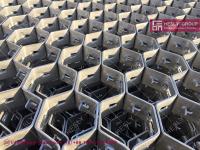 China HexMetal 14 Gauge Low Carbon Mild Steel Hex Mesh 15mm Height 50mm AF for sale