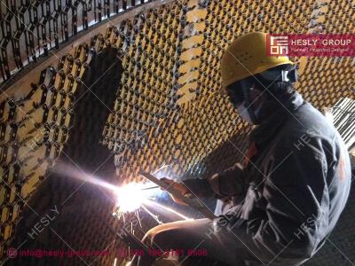 China Low Carbon Steel HexMetal 1.5mm Thick 15mm Depth Hexagonal Mesh for Refractory Lining for sale