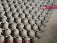 China Hexsteel Refractory Fan Housing Lining 3/4in Thickness 14ga Strips 2in Hexagonal Hole HESLY for sale