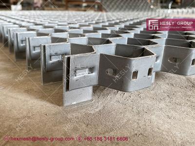 China HESLY 310S Refractory Holding Hexsteel 45mm Thickness 50mm Hex Hole 1m Strips China Factory for sale