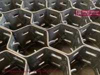 China Double Clinch Hexsteel Stainless Steel 310S 50mm Thickness 14ga Strips 2 Inch Hexagonal Hole HESLY China Plant for sale