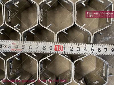 China AISI316 Hexmetal for Cyclones Lining 2x25x50mm 50mm Hexagonal Hole 2x1m Hesly China Factory for sale