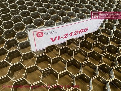 China HESLY Hexmesh for Refractory Flue Gas Lines 45mm Depth 14ga Thickness 2in Hexagonal Hole 0.97x2.0m for sale