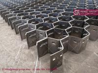 China Stainless Steel 309S Hexsteel Mesh for Furnace Refractory Lining 50mm x 2mm Strips for sale