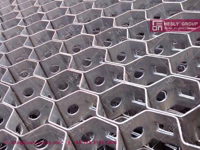 China Stainless Steel 304 Hex Mesh 1.5x19x50mm Refractory Lining Hexagonal Mesh 2 Inch Hole for sale