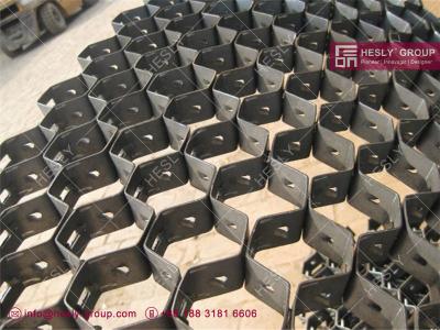 China Stainless Steel 304 Hexmetal Refractory Armour Lining 2.0x45x50mm Hesly Brand for sale