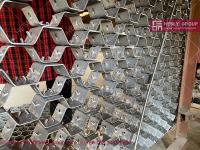 China Stainless Steel 310S Hexmetal Refractory Armour Lining 2.0x30x50mm Hesly Brand for sale