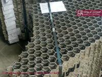 China Stainless Steel 321 Hexsteel Mesh 2.0x19mm Strips for Furnace Refractory Lining 50mm for sale
