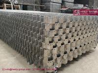China AISI410S Stainless Steel Hexsteel with Lance Pattern 1 inch Depth 14 Gauge for Refractory Lining for sale