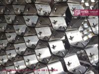 China 310S Stainless Steel Hex Steel Mesh Grid 50mm Thickness 1000x1000mm for Refractory Lining for sale