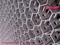 China SS304 Round Hole Hexmesh for Refractory Linings 1mx2m 50pcs per Pallet for sale