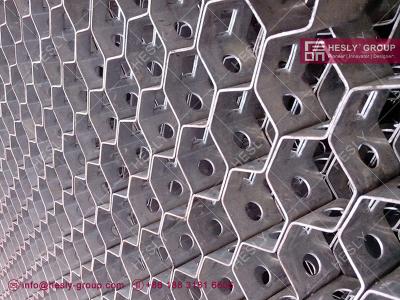 China SS304 Round Hole Hexmesh for Refractory Linings 1mx2m 50pcs per Pallet for sale
