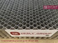 China Stainless Steel 310S Hexsteel Refractory Lining 19mm Deep 14ga Thickness 60mm Hexagonal Hole for sale