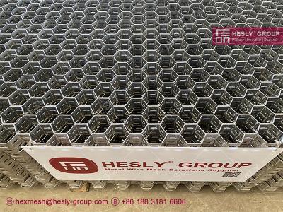 China Stainless Steel 310S Hexsteel Refractory Lining 19mm Deep 14ga Thickness 60mm Hexagonal Hole for sale