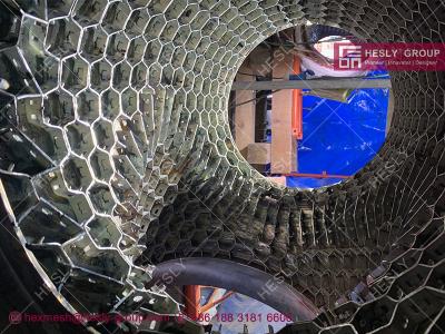 China Mild Steel Hex Metal for Refractory Lining 10mm Depth 50mm Hexagonal Hole Prongs Type for sale