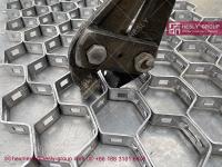 China AISI410S Hexagonal Mesh Refractory Lining 19mm Strip 14ga Thickness for Furnace Duct Cyclone for sale