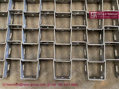 China Flexible Mesh for Refractory Lining Holder 15x2.0mm Strips 1in Holes 1m x 2m HESLY for sale