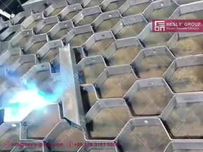 China Hex-Mesh Refractory Lining Stainless Steel 310S 3/4in Depth 16 Gauge Hexagonal Mesh for sale