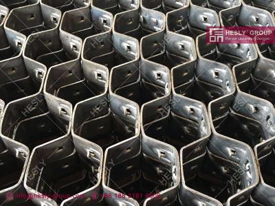 China Hesley Hex Mesh for Flue Ducts 19mm Depth 14ga Thickness 2in Hexagonal Hole 1m x 1m for sale