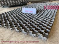 China AISI316 Stainless Steel Hexmetal Lance Type 40mm Depth 2.0mm Thick for Refractory Lining for sale