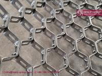 China 316 Stainless Steel Hex Metal Mesh 19mm x 1.5mm Strips Bonding Hole Type 2in Hexagonal Hole 3ft x 6ft for sale