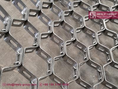 China 316 Stainless Steel Hex Metal Mesh 19mm x 1.5mm Strips Bonding Hole Type 2in Hexagonal Hole 3ft x 6ft for sale