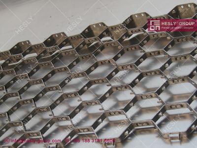 China EN1.4835 Hex Steel Mesh 50mm Height 2.0mm Thickness for Refractory Lining for sale