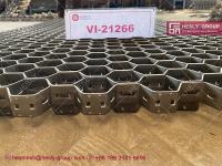 China HESLY™ clinched, rectangular bar,  AISI410S without protruding lances | 3'X10' | hemesh refractory lining for sale