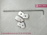 China AISI304 Twistlock Stud Anchor with End Clip for Refractory Hexmetal Mesh 800C for sale