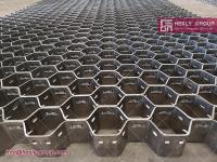 China 2 inch 50.8mm Height Hexmesh for Refractory Lining Standard 20pcs Pack Stainless Steel for sale