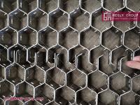 China 2 inch 50.8mm Height Hexmesh for Refractory Lining Standard 20pcs Pack Stainless Steel for sale