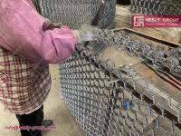 China 2 inch 50.8mm Height Hexmesh for Refractory Lining Standard 20pcs Pack Stainless Steel for sale