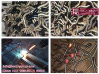 China AISI410S Hex Mesh 1.5mm Thickness 15mm Height for Refractory Anchoring in Ducts for sale