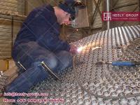 China AISI410S Hex Mesh 1.5mm Thickness 15mm Height for Refractory Anchoring in Ducts for sale