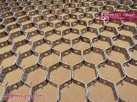 China 304H Stainless Steel Hex Steel Mesh 915mm x 3050mm 14Ga 2.0mm for Refractory Lining Reinforcement for sale