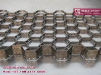 China SS304 Hexsteel Mesh 2.0x20x50mm for Cyclones Refractory Lining 960x2000mm for sale