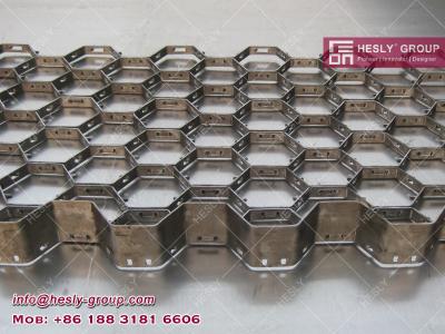 China SS304 Hexsteel Mesh 2.0x20x50mm for Cyclones Refractory Lining 960x2000mm for sale