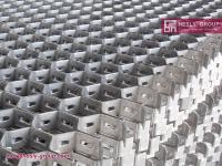 China Stainless Steel 304 Hex Mesh 2 Inch Opening 1 Inch Depth Flexible Metal for Refractory Lining for sale