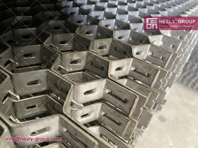 China Din 1.4301 304 Stainless Steel Hex Mesh for Refractory Anchoring and Concrete Reinforcement for sale