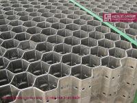 China Stainless Steel 321 Hex Metal Mesh for Duct Linings 1.2mm to 2.0mm Thickness HESLY for sale