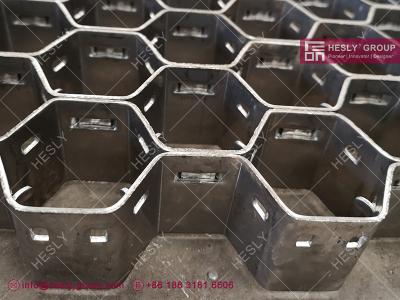 China AISI310S Stainless Steel Hexsteel Grid with Lances 2 Inch Depth 14 Gauge for sale