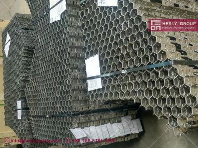 China AISI304H Hex Mesh with Lances for Refractory Lining 3/4 Inch Height 14 Gauge Thickness for sale