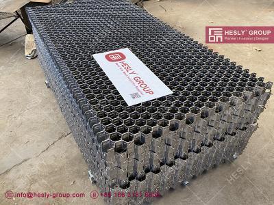 China AISI309s Hexagonal Mesh 2.0mm Strip 25mm Height 46mm Hole for Industrial Furnace Refractory Lining for sale