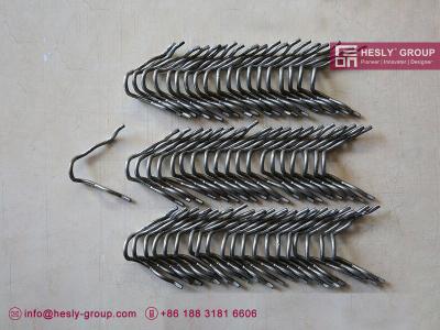 China Stainless Steel TP310 V Anchor 3/16 Inch Diameter 4 Inch Length 45 Degree Ends Refractory Anchor for sale